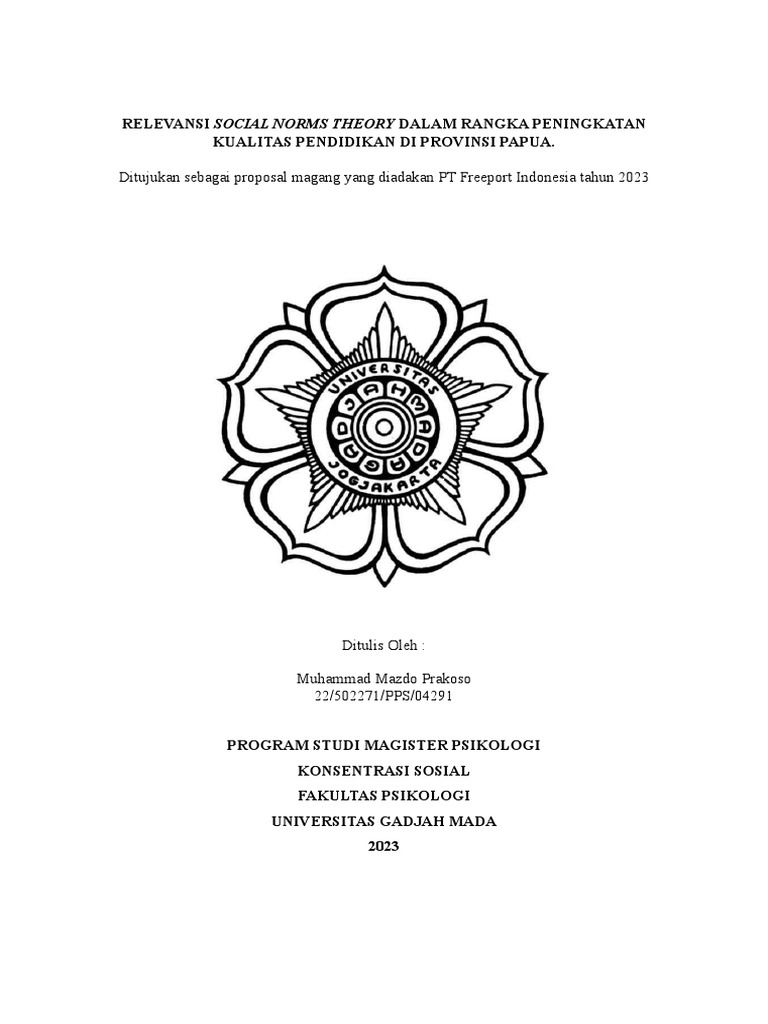 Proposal Magang PT Freeport Indonesia Tahun 2023 | PDF