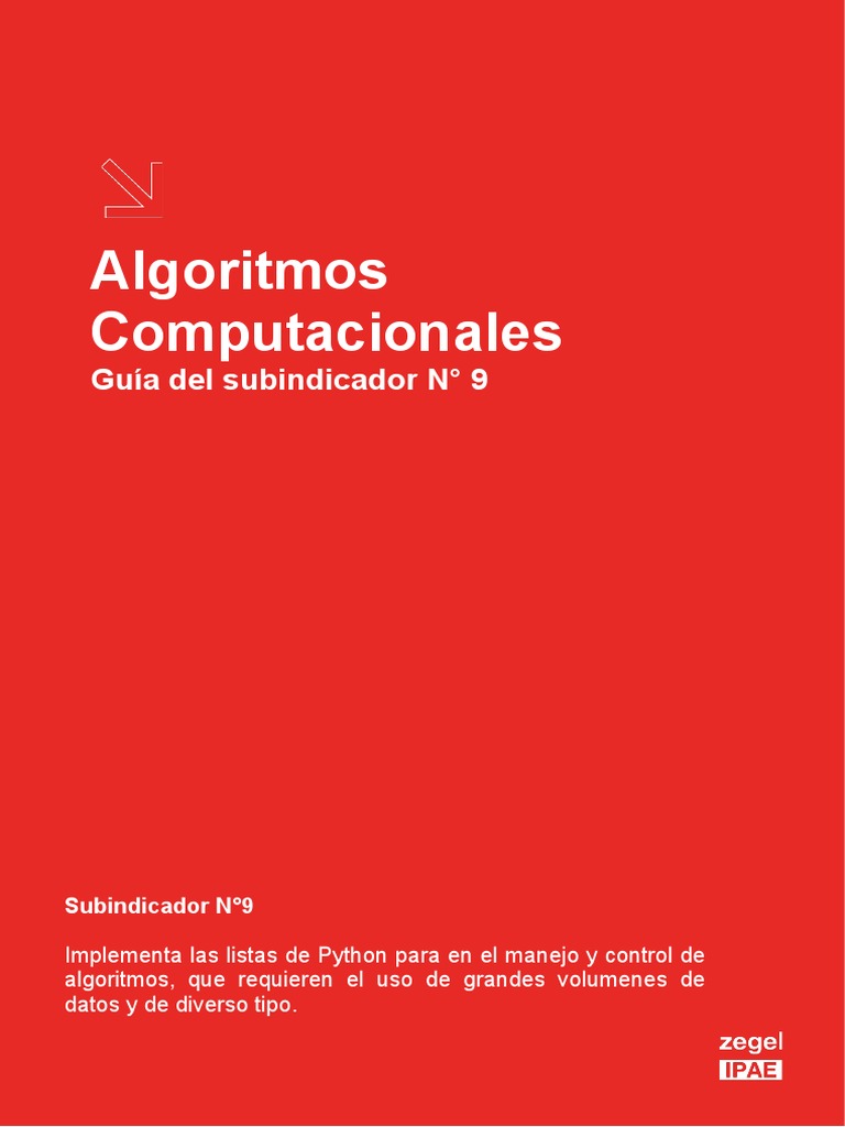 IL3 Tema9 GUIA | PDF | Algoritmos | Python (lenguaje de programación)