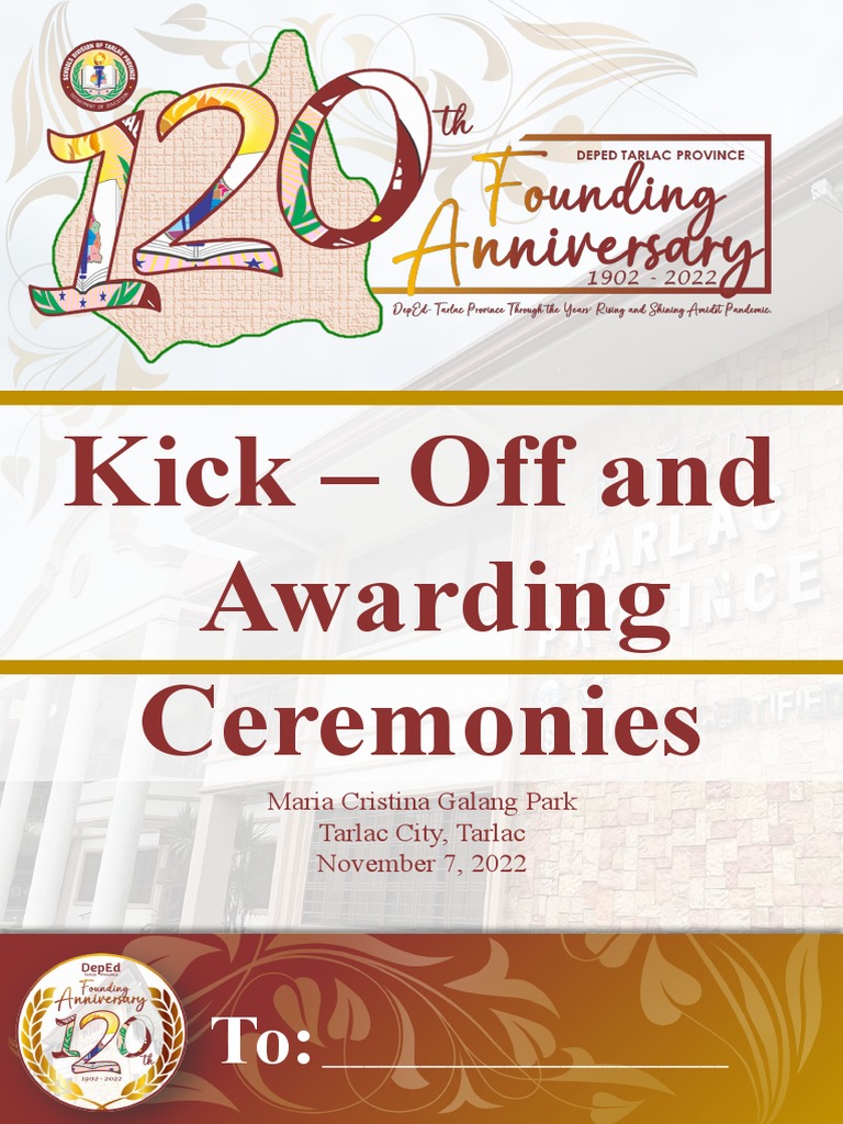 120 Program Kick Off | PDF