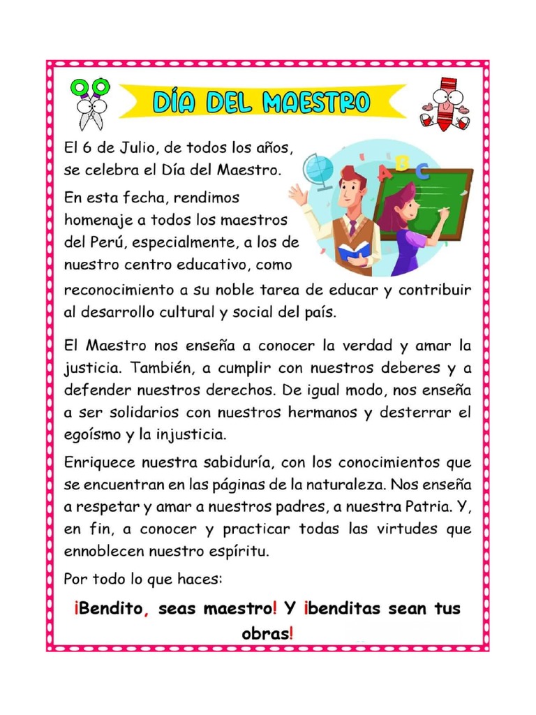 Dia Del Maestro | PDF