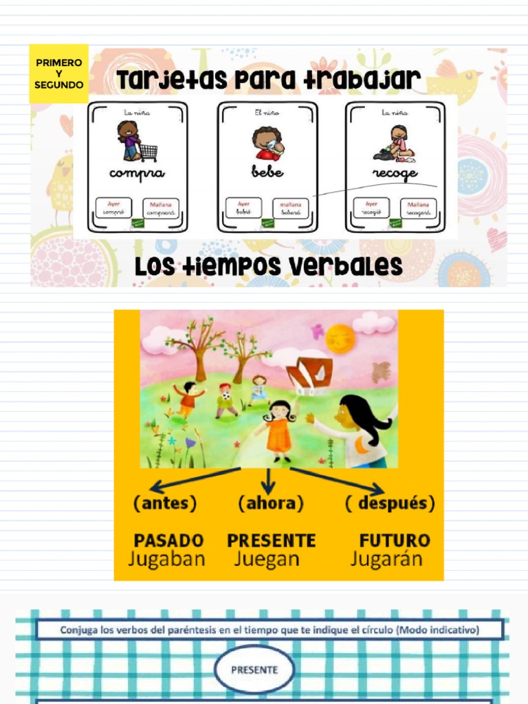 TIEMPOS VERBALES 1RO. Y 2do. | PDF TIEMPOS VERBALES 1RO. Y 2do. | PDF