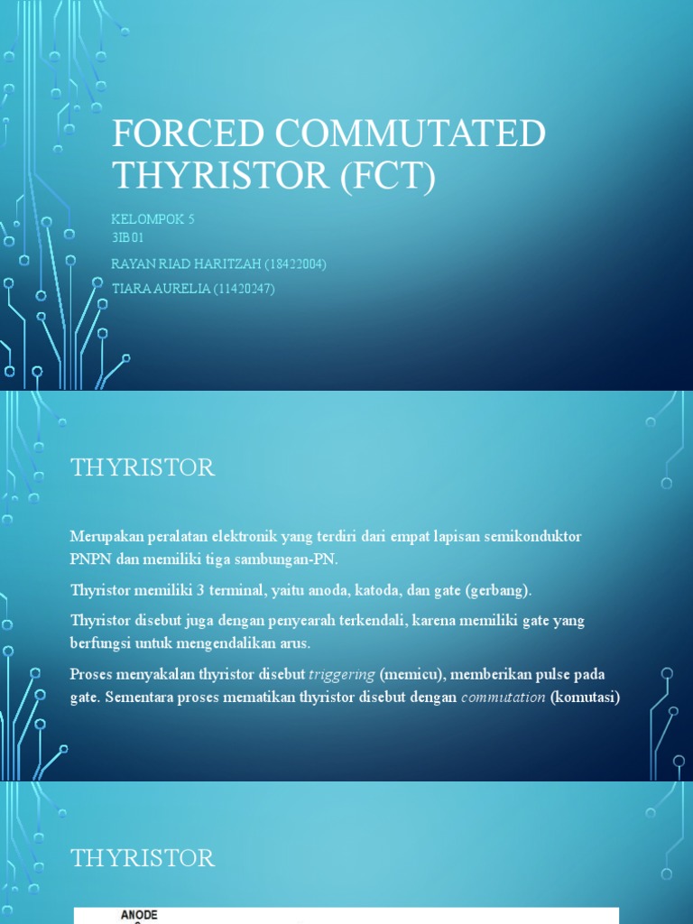 Tugas Kelompok Presentasi Elektronika Daya FCT | PDF