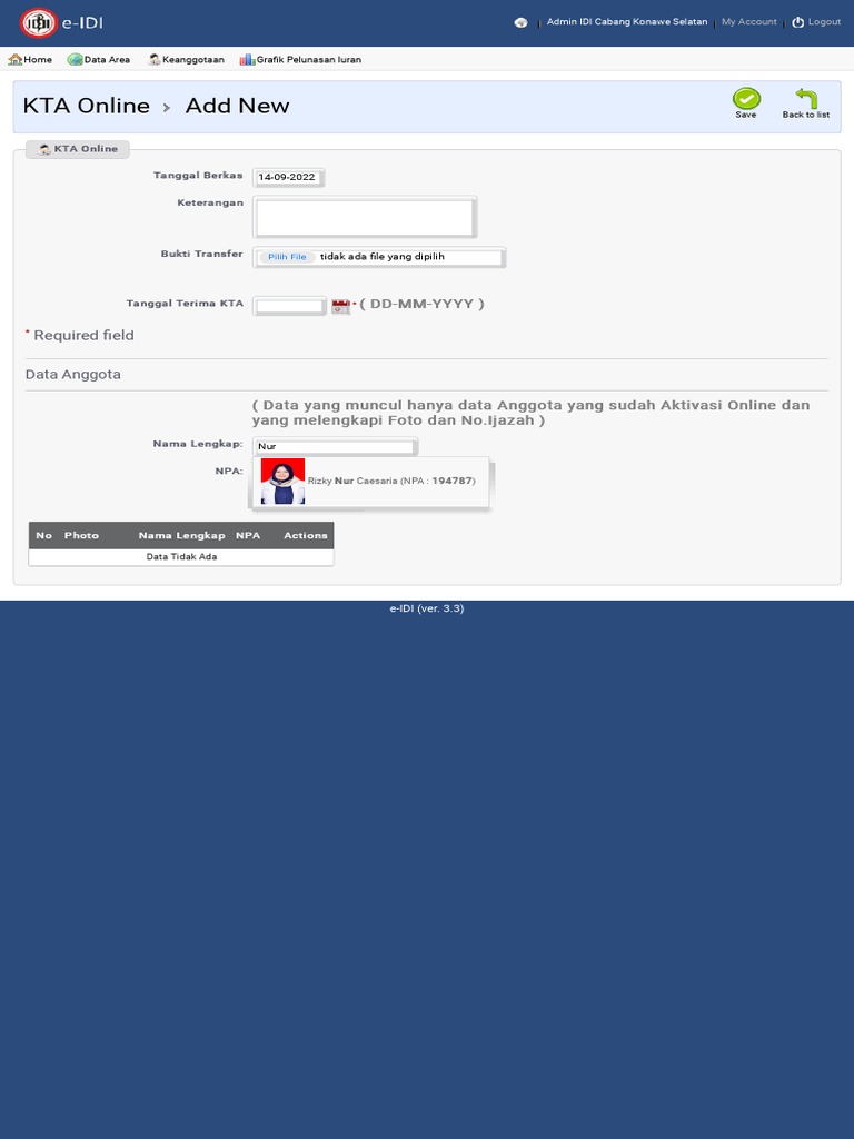 Kta Online E-Idi | PDF