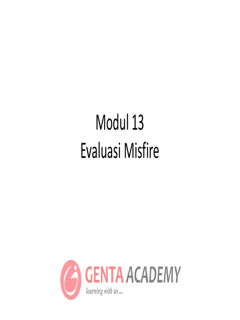 Modul 13. Evaluasi Misfire | PDF