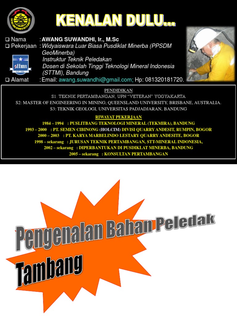 Peledakan Tamb BWH Tnh-AWS-mhs - BDTBT | PDF