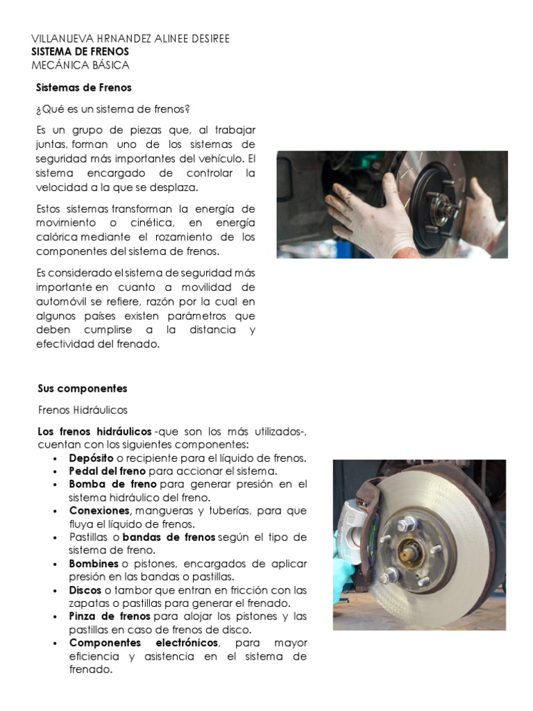 Sistema de Frenos | PDF | Sistema de freno antibloqueo | Ingeniería mecánica