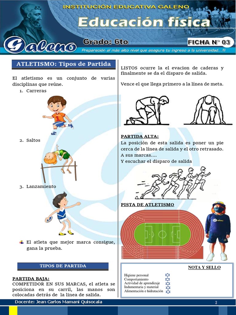 Tipos de Partida en Atletismo | PDF