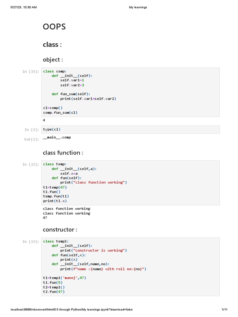 Oops in Python | PDF | Programming Paradigms | Software Engineering
