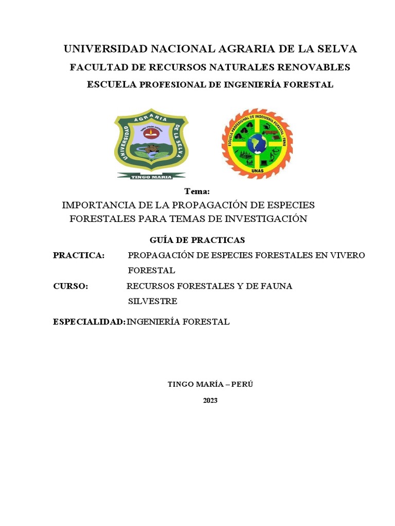 Practica N°1 de Vivero | PDF | Semilla | Plantas