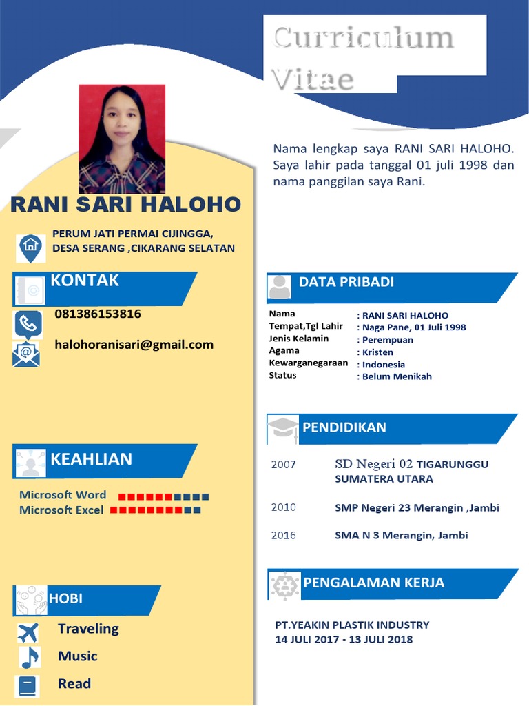 CV Rani | PDF