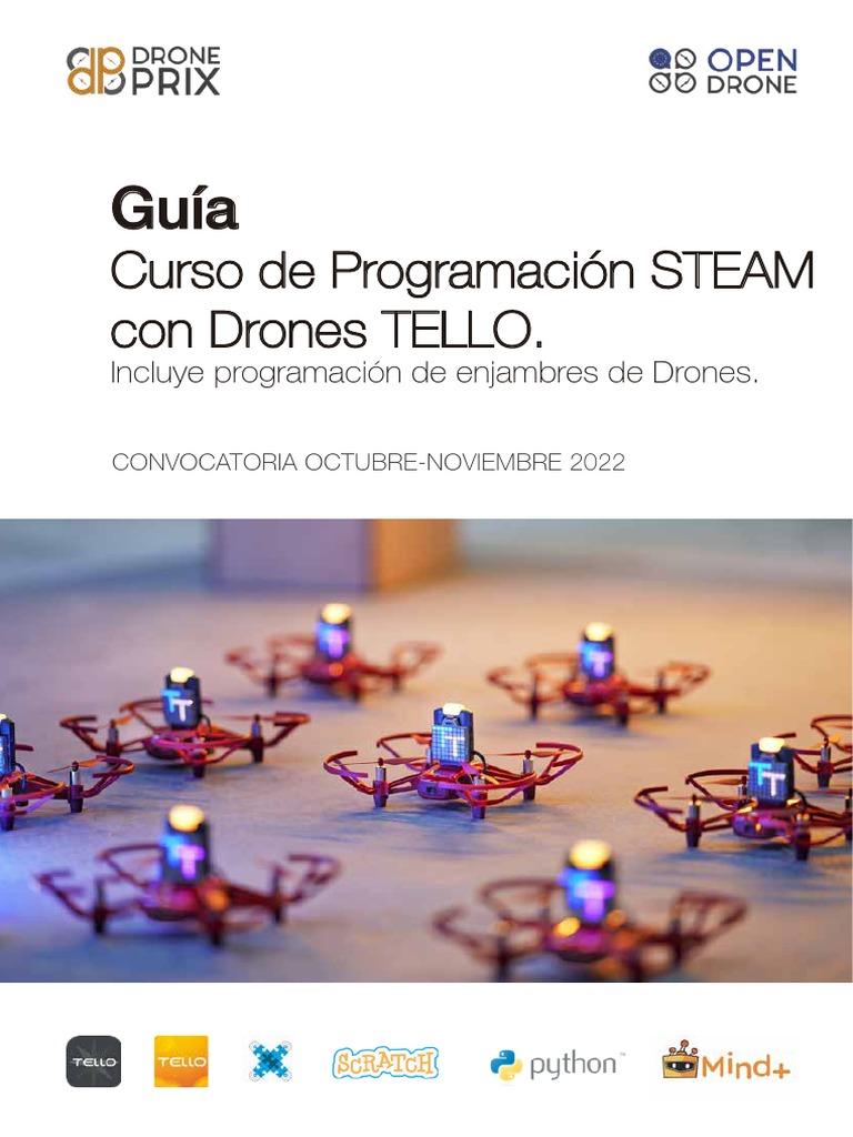 Guia-Curso Programacion STEAM CON DRONES TELLO OCT-NOV-2022 (1293) | PDF | Scratch (lenguaje de ...