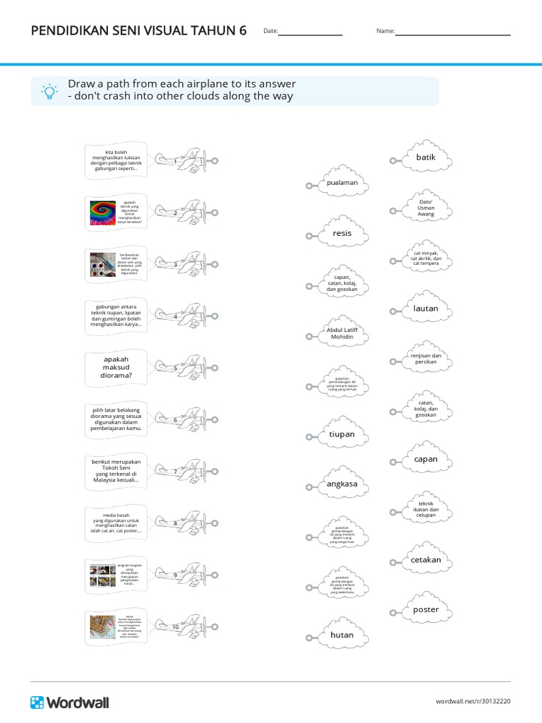 Pendidikan Seni Visual Tahun 6 Airplane | PDF