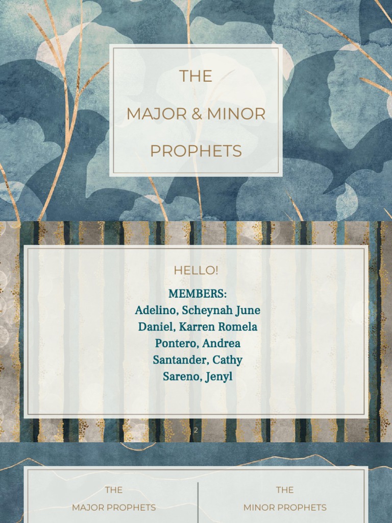 The Major & Minor Prophets | PDF | Nevi'im | Book Of Malachi