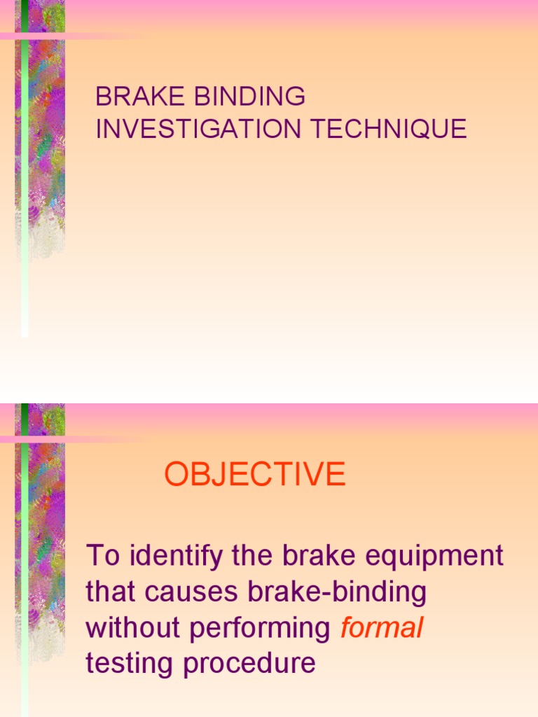 Brake Binding Investigation | PDF | Mechanical Engineering ...