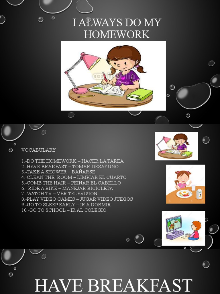 I Always Do My Homework | PDF