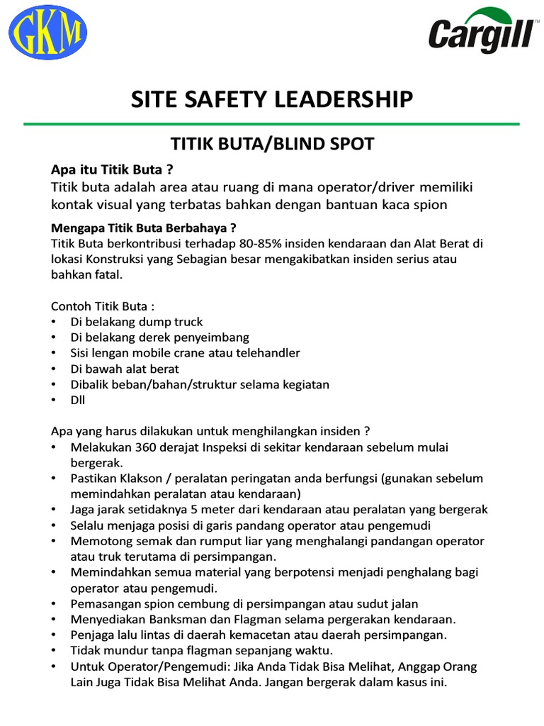 Mengatasi Titik Buta di Alat Berat | PDF