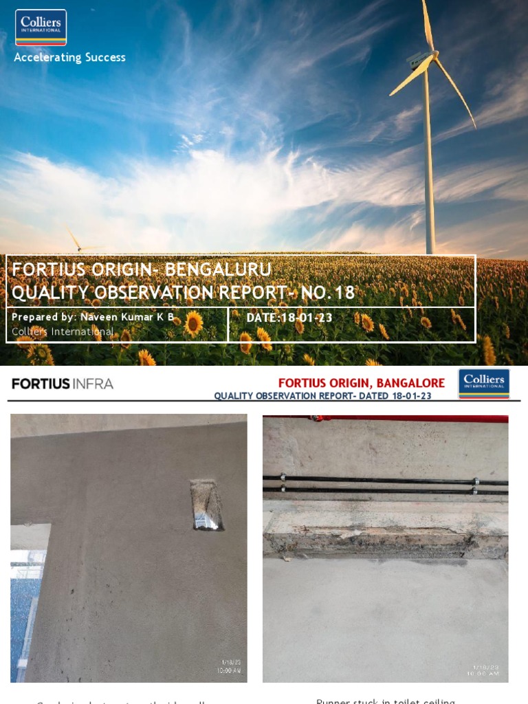 Quality Observation Report: Fortius Origin | PDF | Building Technology ...