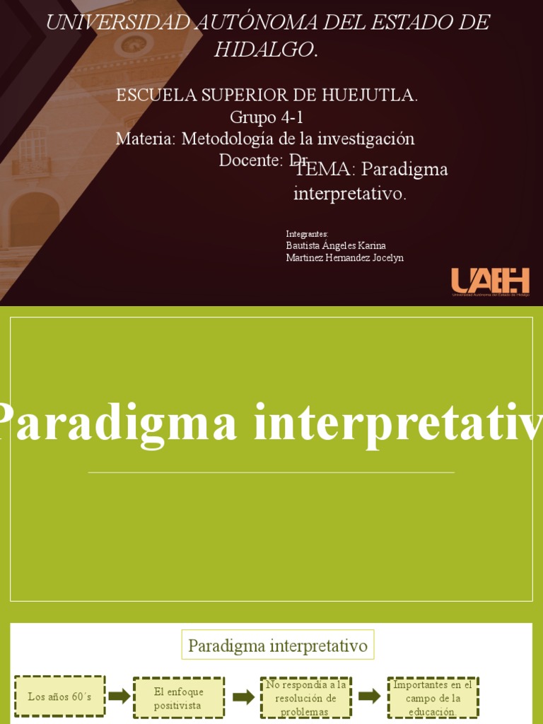 Paradigma Interpretativo | PDF | Paradigma | Teoría