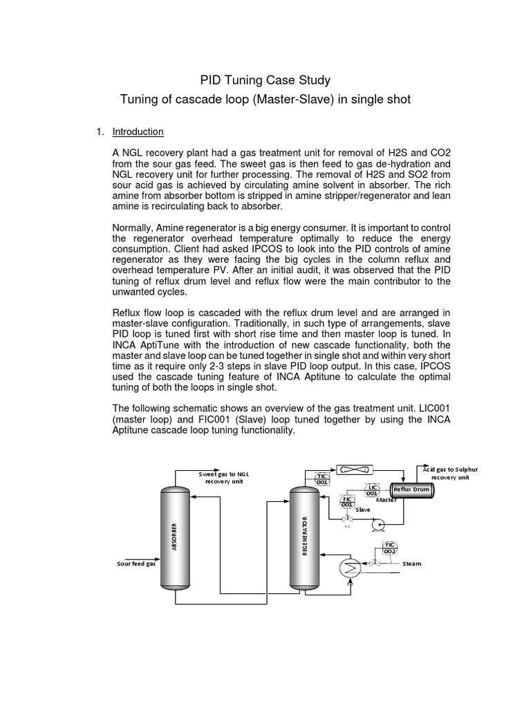 Case - AptiTune - Cascade-Loops Tuning of Cascade Loop (Master-Slave) in Single Shot | PDF ...