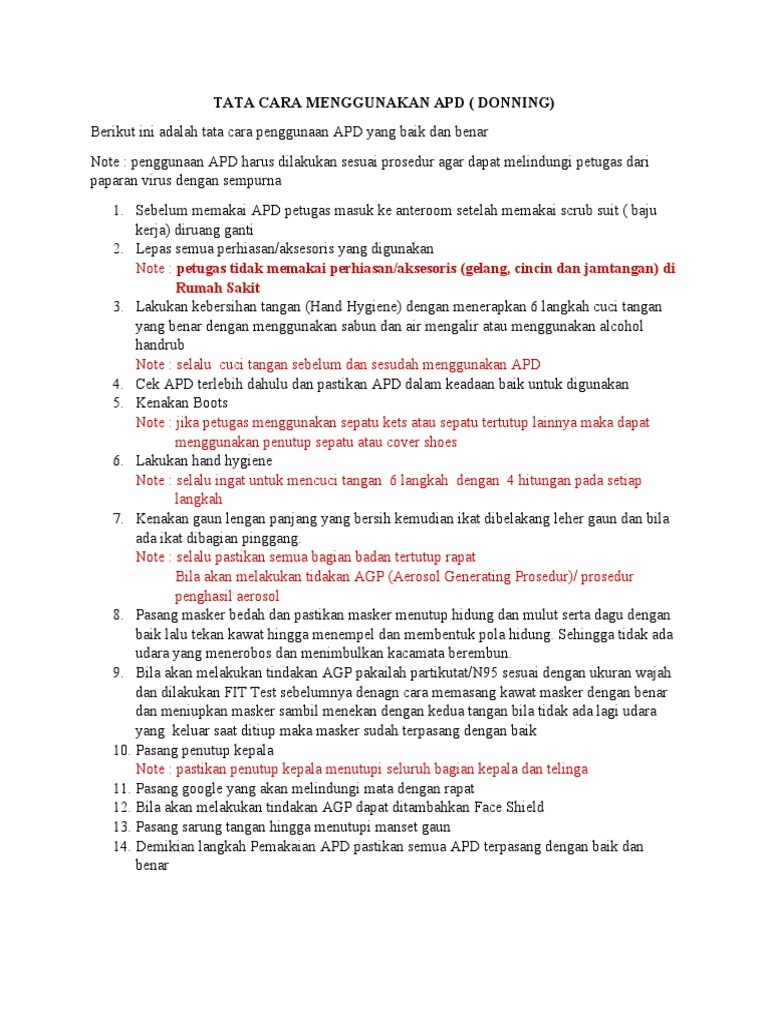 Skrip Video Donning N Doffing | PDF