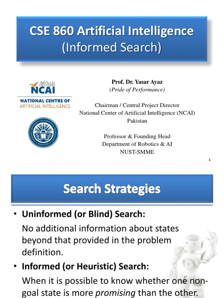 CSE860 - 11 - Informed Search Strategies | PDF