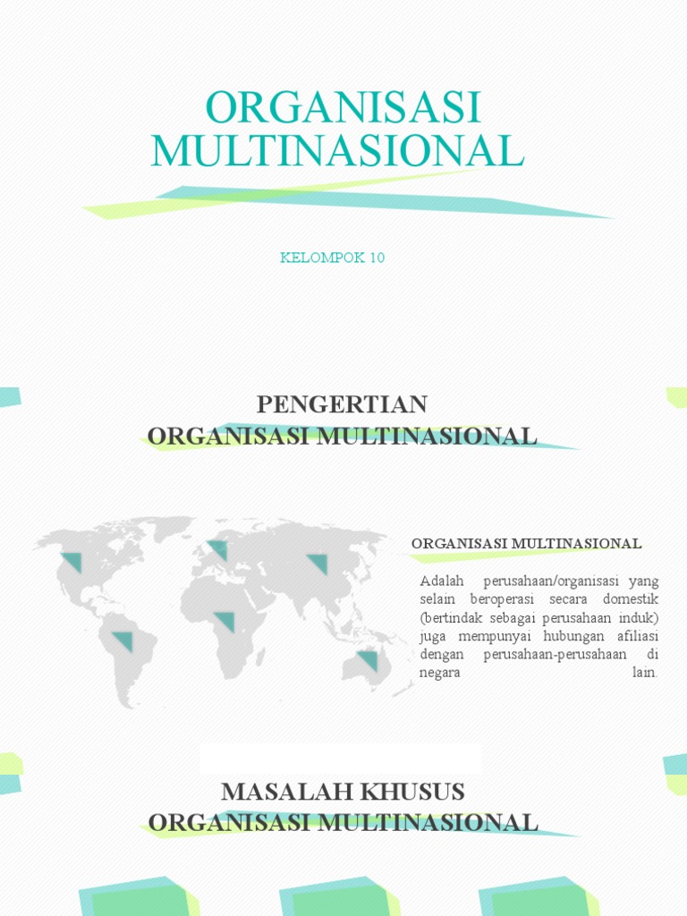 Definisi dan Tantangan Organisasi Multinasional | PDF | Bisnis