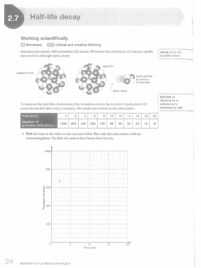Half Life Decay | PDF