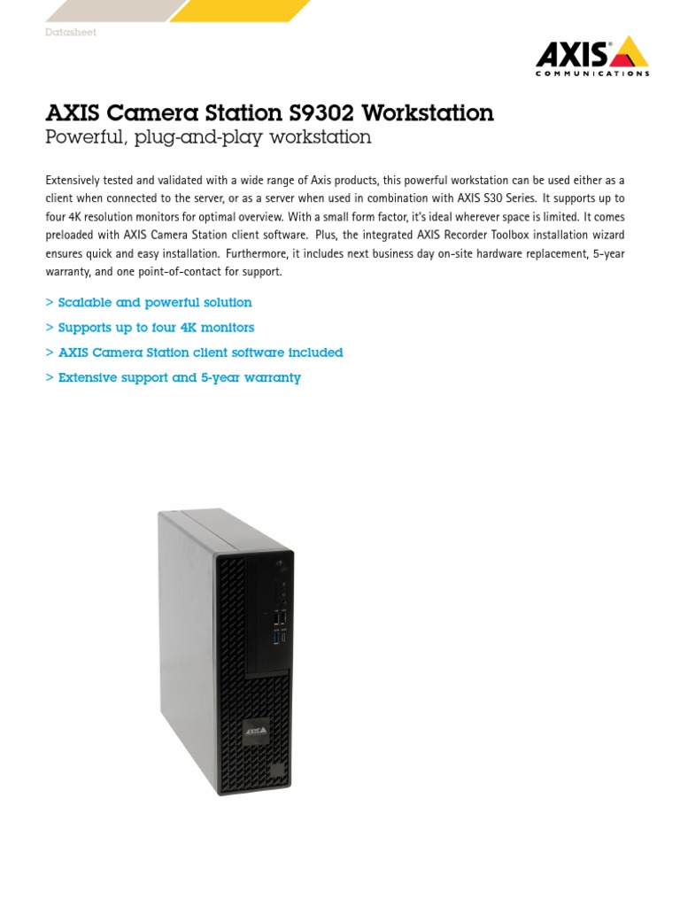 DS_Axis S9302 Workstation | PDF | Operating System | Usb