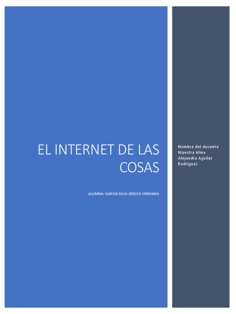 Internet de Las Cosas | PDF | Internet de las Cosas | Internet