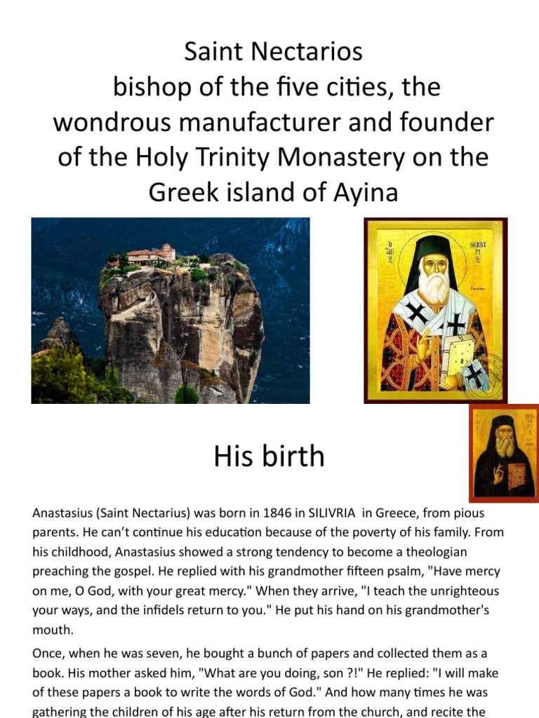 Saint Nectarios 121 | PDF | Saint | Jesus