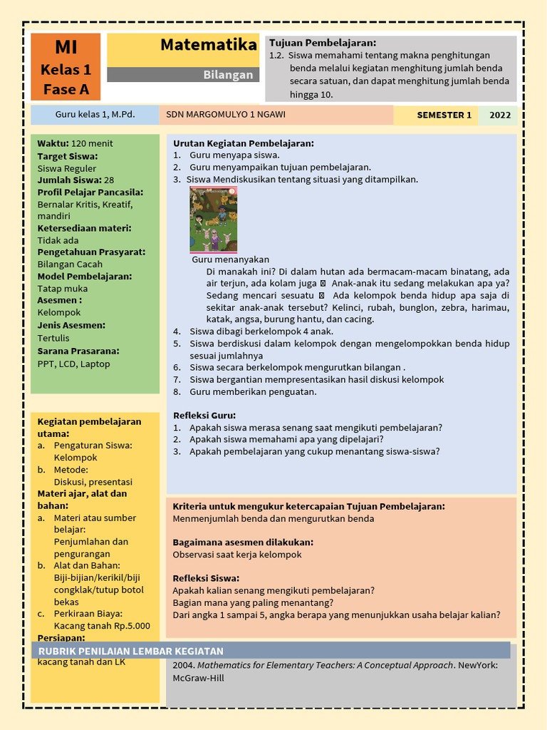 Contoh Modul Ajar | PDF