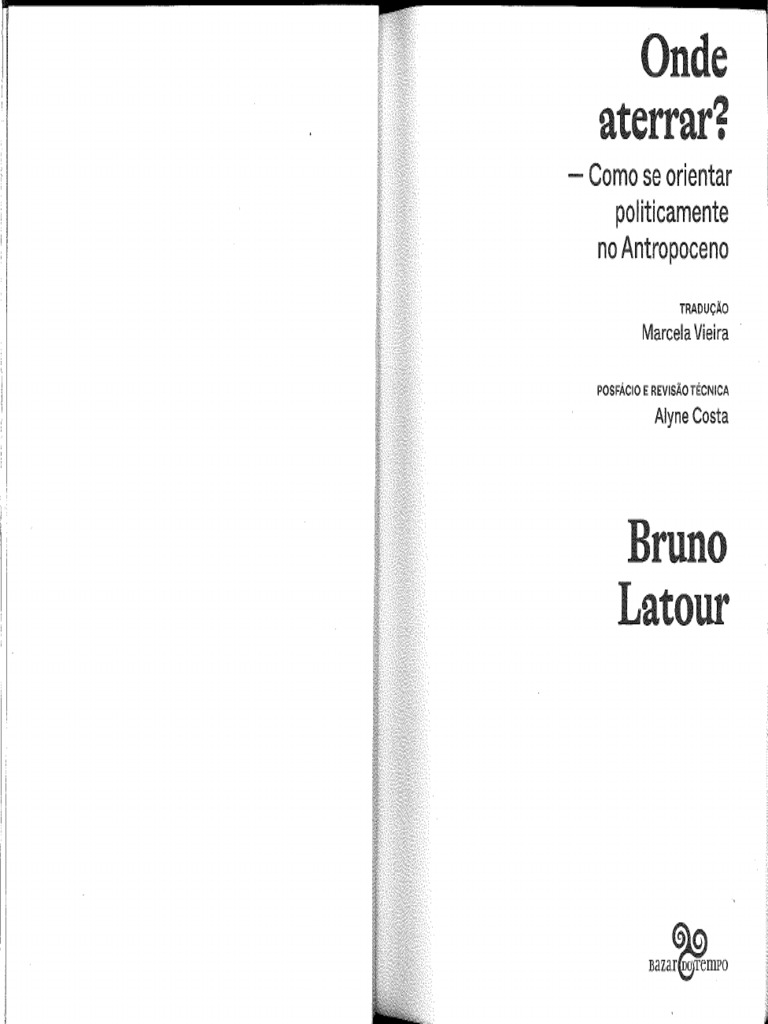 LATOUR, Bruno. Onde Aterrar | PDF