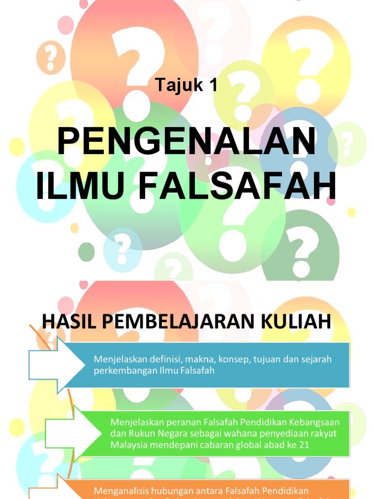 FALSAFAH TAJUK 1 | PDF