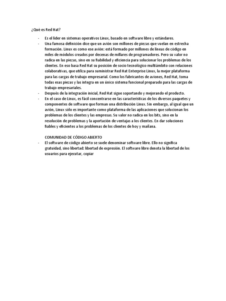 Qué Es Red Hat | PDF | Arte | Informática