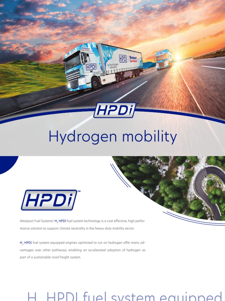 TA01Z235 Brochure HPDI H2 | PDF | Fuel Cell | Engines
