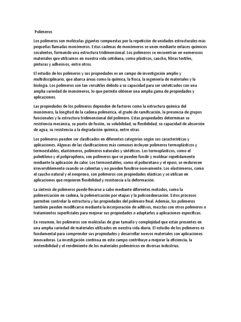 Ensayos | PDF | Polímeros | Material compuesto