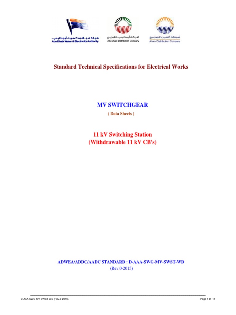 D-AAA-SWG-MV-SWST-WD (Rev.0-2015) | PDF | Specification (Technical ...