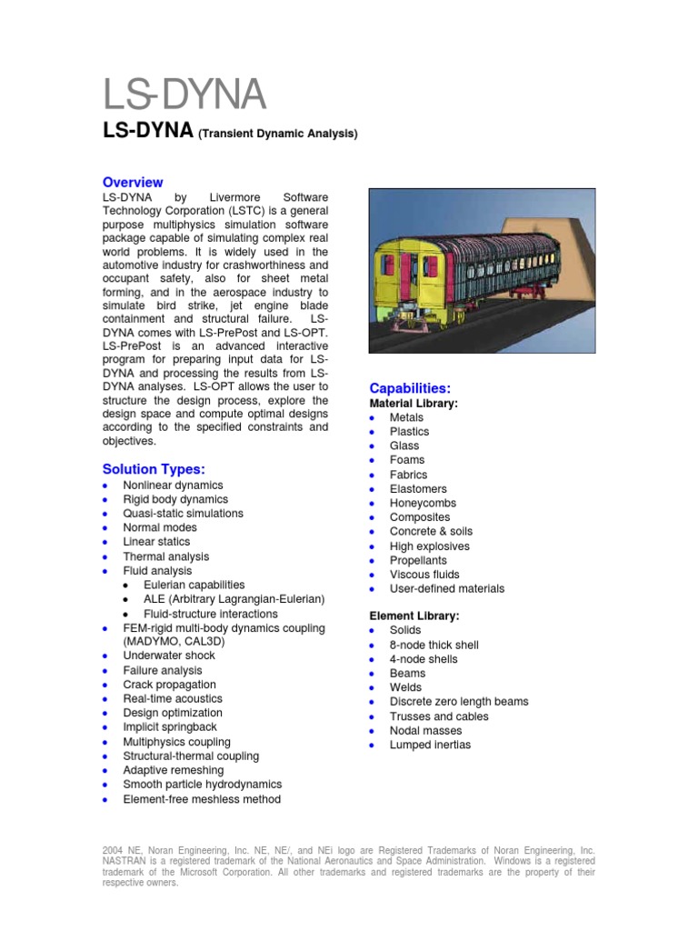 LS Dyna | PDF | Physical Sciences | Mechanical Engineering