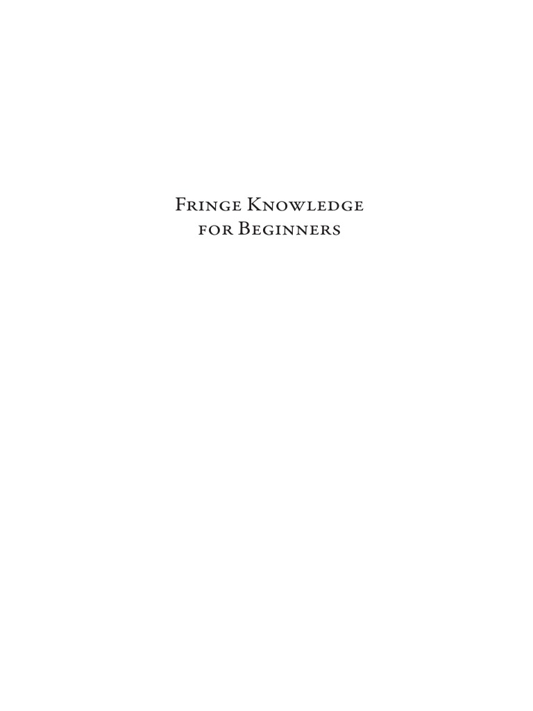 Fringe Knowledge Web | PDF | Dream | Experience