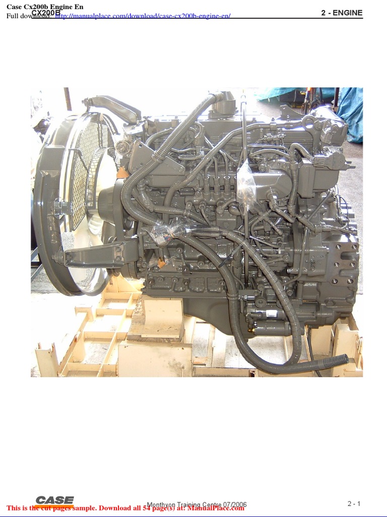 Case Cx200b Engine en | PDF | Fuel Injection | Engines