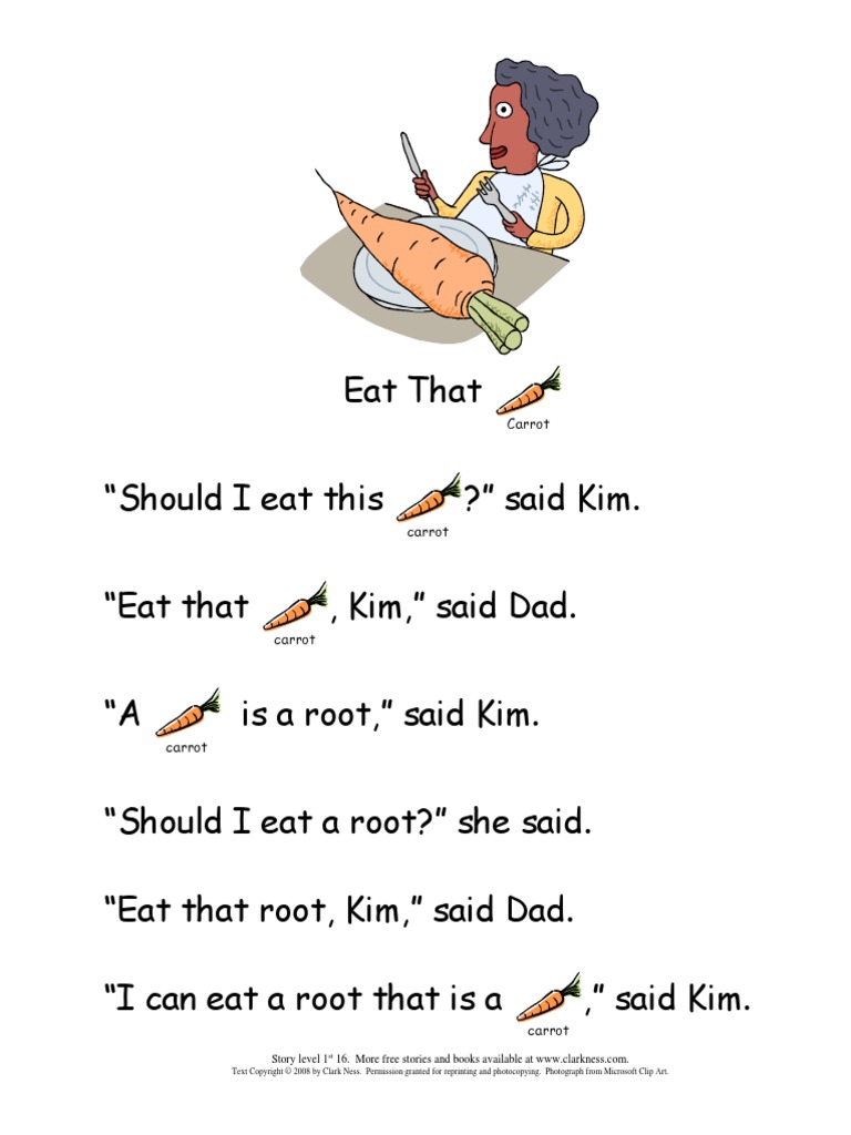 Eat That Carrot 1st | PDF
