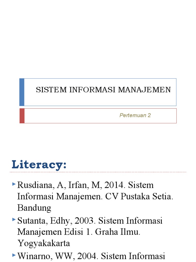 SIM2 Sistem, Informasi, Manajemen, SIM | PDF