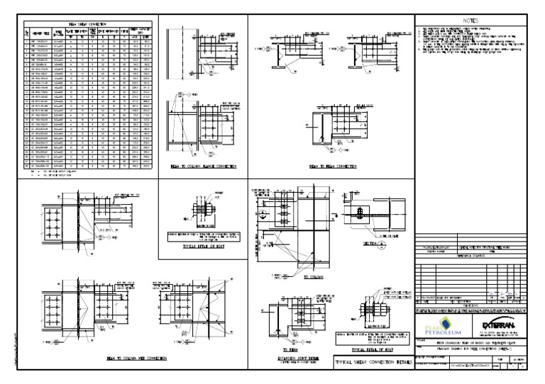 Typical structural connection details for reference | PDF