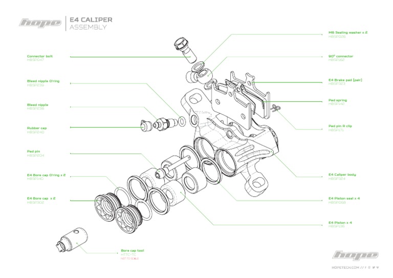 E4 Caliper Exploded View | PDF