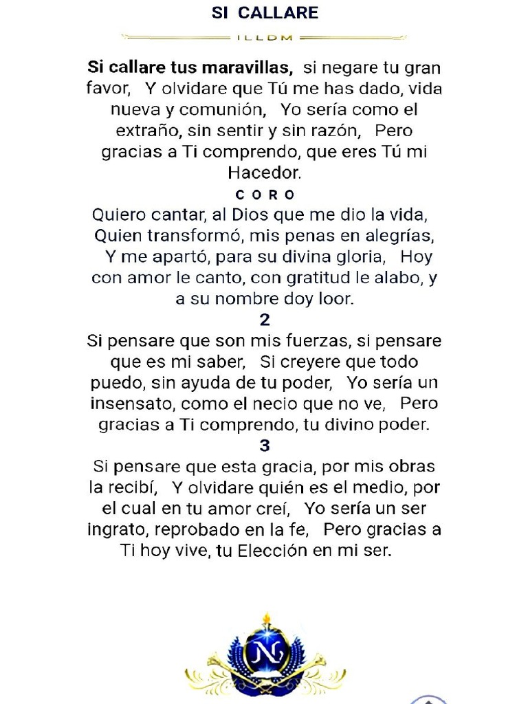 Cantos de Gratitud LLDM | PDF