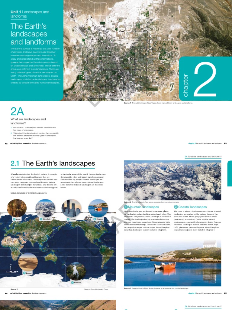 Chapter 2 the Earths Landscapes and Landforms | PDF | Valley | River