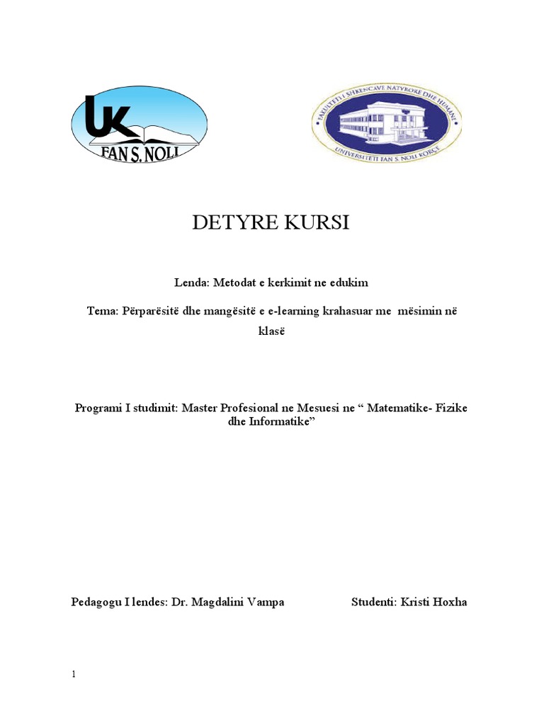 DETYRE KURS1 Metoda Kerkimi 11 | PDF