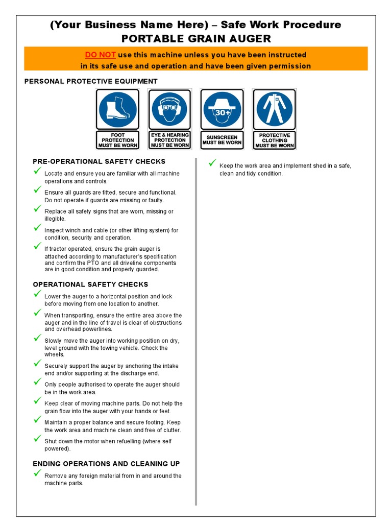 Earth Auger Machine | PDF | Manufactured Goods | Equipment