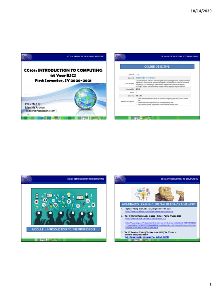 Cc101 Introduction To Computing Module 2 3 | PDF | Computing | Computer Hardware