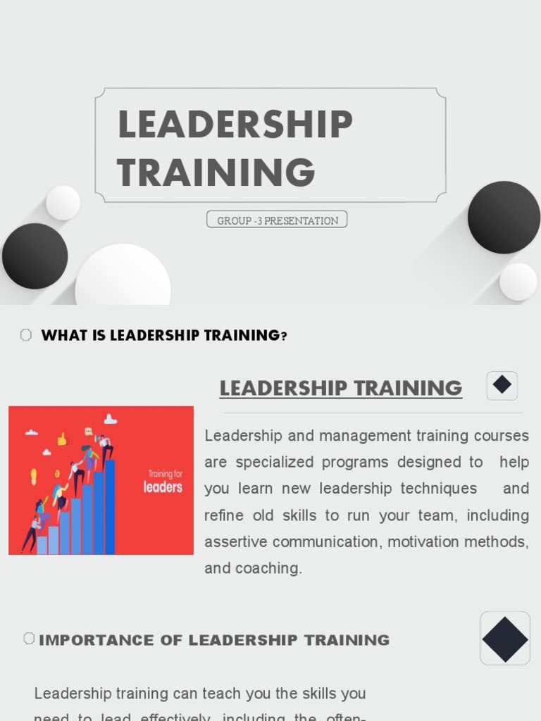 Leadership Training | PDF | Self-Improvement